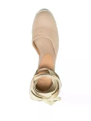 CastaÑer Carina 8 100mm Wedge Espadrilles - Neutrals