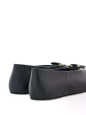 FERRAGAMO Vara Leather Ballerina Shoes