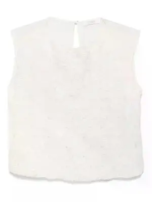 SLOWEAR Floral-appliqué Blouse