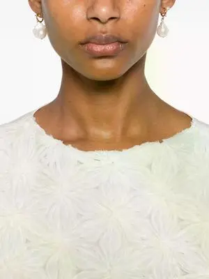 SLOWEAR Floral-appliqué Blouse