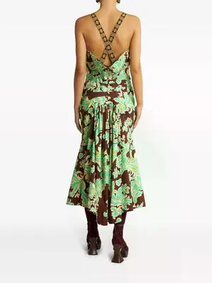 Etro Paisley-print Sleeveless Midi Dress