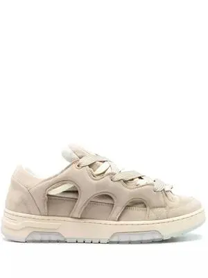 SANTHA Suede Sneakers - Neutrals