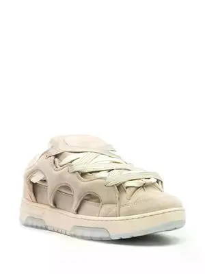 SANTHA Suede Sneakers - Neutrals