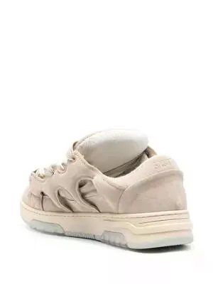 SANTHA Suede Sneakers - Neutrals