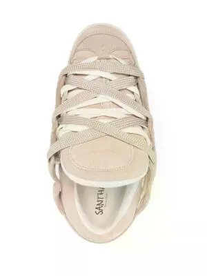 SANTHA Suede Sneakers - Neutrals