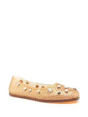 ANCIENT GREEK SANDALS Iro Ballet Flats - Brown