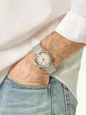 Shinola The Canfield Chrono 43mm Stainless Steel Chronograph Watch - Neutrals