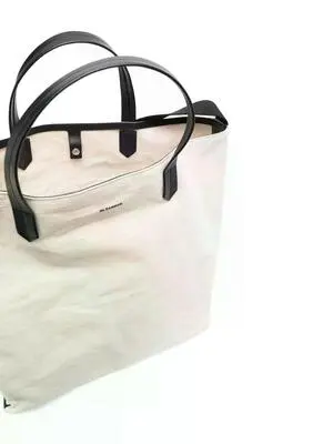 JIL SANDER Tape Medium Tote Bag - White