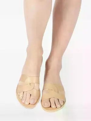 ANCIENT GREEK SANDALS Desmos Leather Sandals - Neutrals