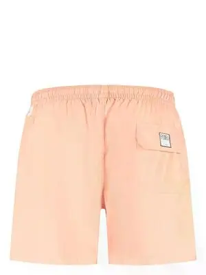 Fedeli Logo-patch Swim Shorts - Orange