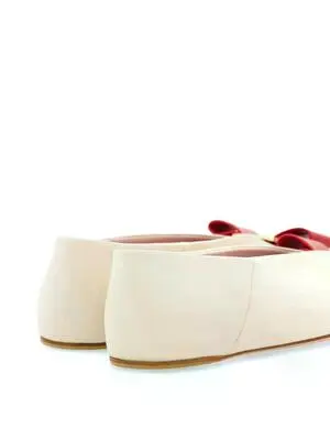 FERRAGAMO Vara Leather Ballerina Shoes