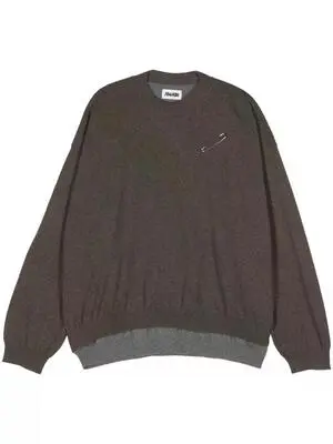 MAGLIANO Distressed Cashmere-wool Blend Sweater