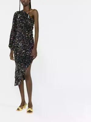 Amen Asymmetric Sequin Dress