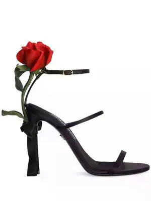 Dolce & Gabbana Rose-appliqué Sandals