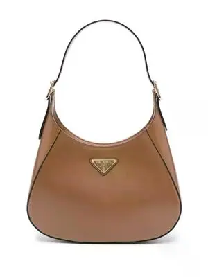 Prada Leather Shoulder Bag - Brown