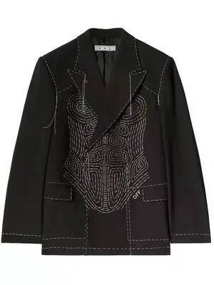 Off-White Runway Body Stitch Double-breasted Jacket