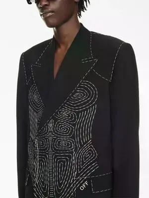Off-White Runway Body Stitch Double-breasted Jacket