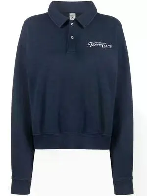 Sporty & Rich Collared Sweatshirts Hoodies For Women