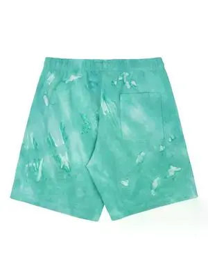 SPORTY & RICH Tie-dye Cotton Shorts - Grey