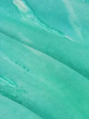 SPORTY & RICH Tie-dye Cotton Shorts - Grey