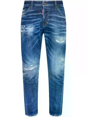 Dsquared2 Sexy Twist Distressed Jeans - Blue