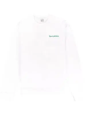Sporty & Rich Drink More Water Cotton Sweatshirt