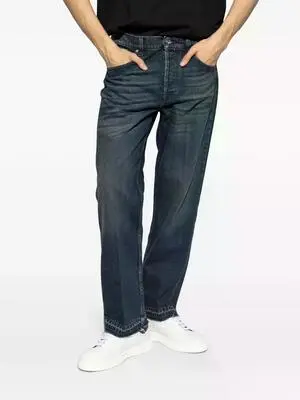LANVIN Logo-patch Cotton Jeans