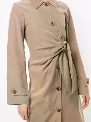 Goen.j Waist-tied Trench Coat