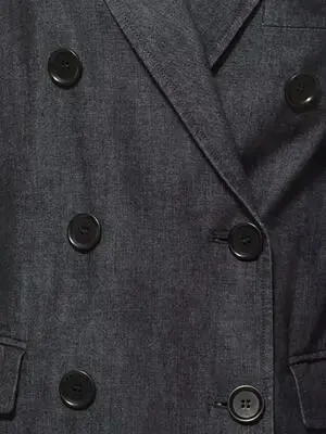 Aspesi Double-breasted Denim Blazer - Blue