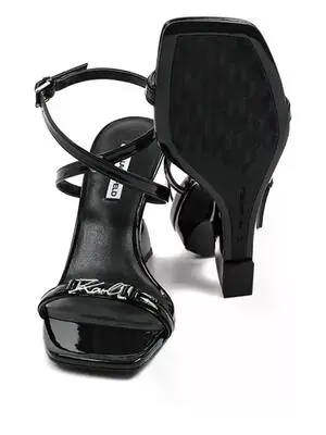 Karl Lagerfeld 90mm Logo-appliqué Wedge Sandals