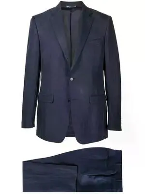 Canali Tailored Single-breasted Suit - Blue