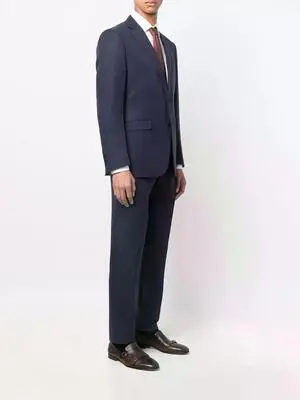 Canali Tailored Single-breasted Suit - Blue