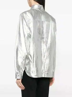 IRO PARIS Nazil Leather Overshirt