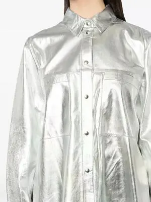 IRO PARIS Nazil Leather Overshirt