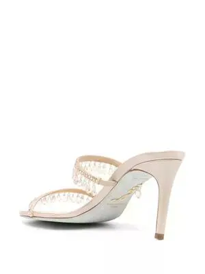 Rene Caovilla 90mm Chandelier Sandals - Neutrals