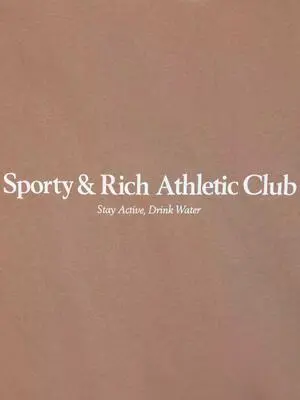 SPORTY & RICH Disco Athletic Club-print Shorts
