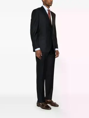 Canali Single-breasted Wool Suit - Blue