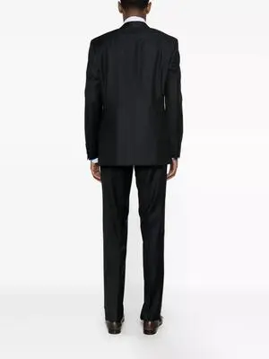Canali Single-breasted Wool Suit - Blue