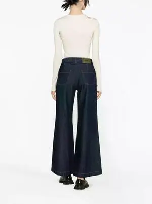 Aspesi Wide-leg Flared Jeans