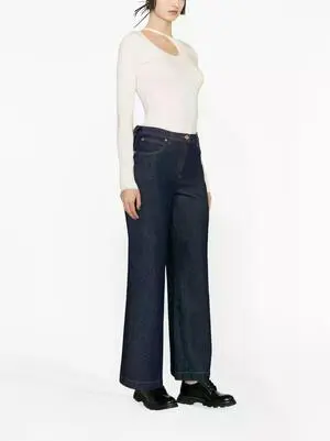 Aspesi Wide-leg Flared Jeans