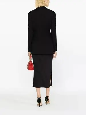 Dolce & Gabbana Single-breasted Virgin Wool Blazer - Black