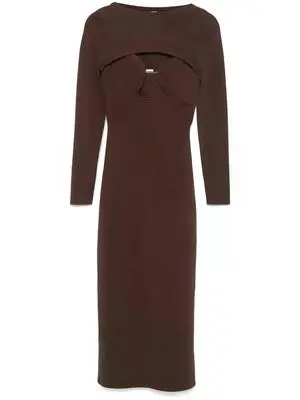 Cult Gaia Jenny Midi Dress - Brown