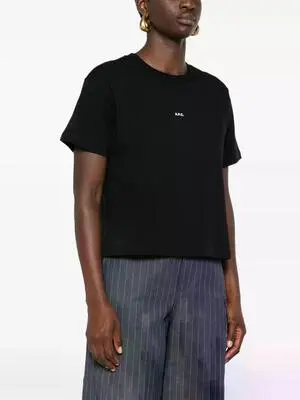 A.p.c. Logo-print Cropped T-shirt