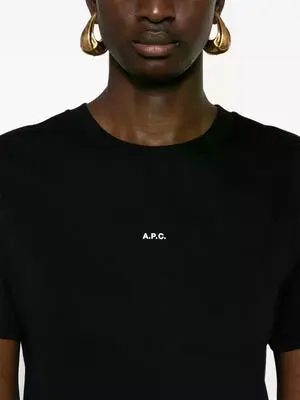 A.p.c. Logo-print Cropped T-shirt