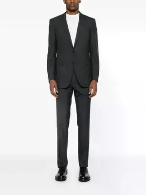 Canali Single-breasted Wool Suit - Grey