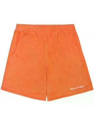 SPORTY & RICH Ny Tennis Club Straight-leg Shorts - Orange