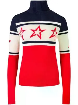 Perfect Moment Chopper Merino Wool Sweater - Red