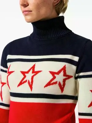 Perfect Moment Chopper Merino Wool Sweater - Red