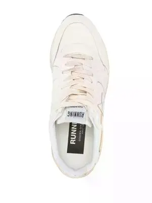 GOLDEN GOOSE Running Sole Leather Sneakers - White