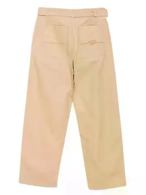 Maison Kitsuné Belted Trousers - Brown